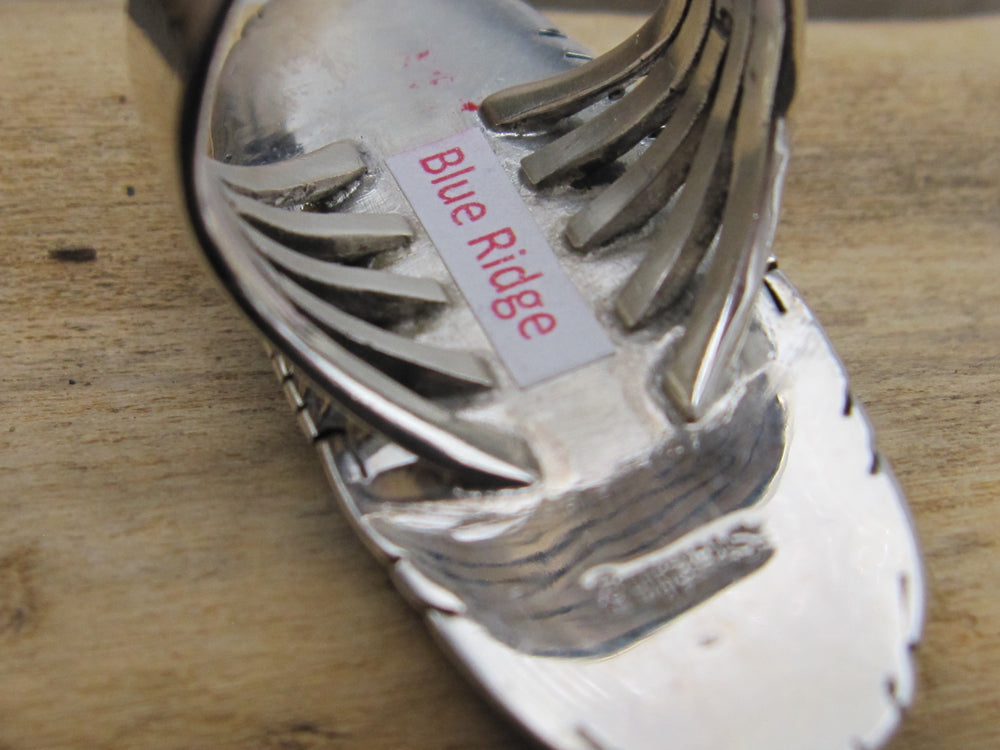 Native American Made Blue Ridge Turquoise and Sterling Silver Knuckle ...